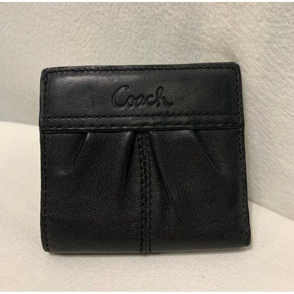 Coach | Bags | Coach Soho Mini Small Slim Leather Bifold Double ...